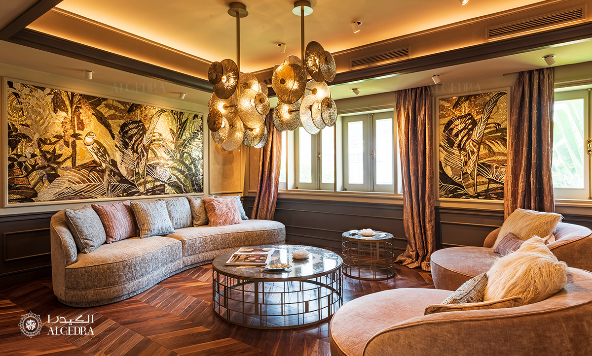 Creating a palatial look in a villa