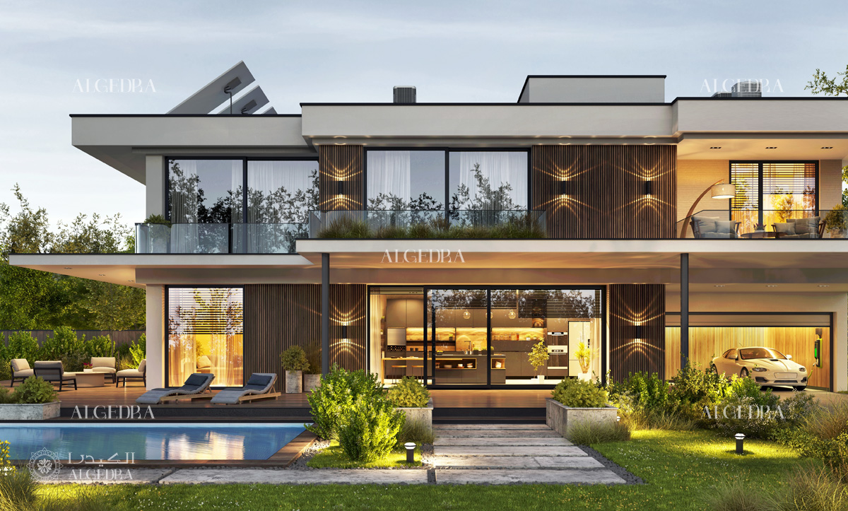 Villas in the style of hi-tech