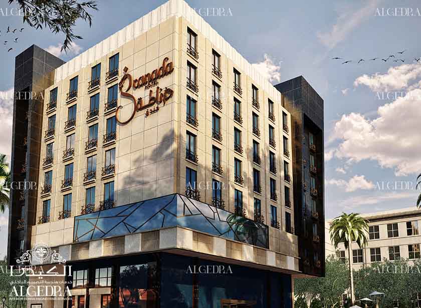 Hotel Exterior Design - Beautiful Landscape designs by Algedra